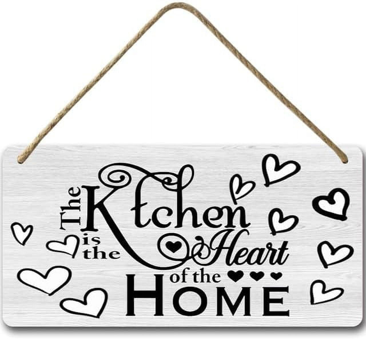 6x12 IN Kitchen The Heart of The Home Rustic Wood Wall Sign,Kitchen ...