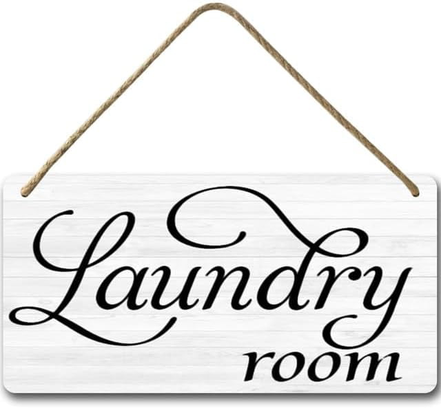 6x12 IN Rustic Farmhouse Laundry Signs,Rustic Wood Laundry Room Sign ...