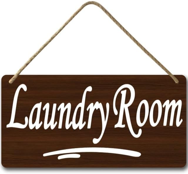 6x12 IN Rustic Farmhouse Laundry Signs,Rustic Wood Laundry Room Sign ...