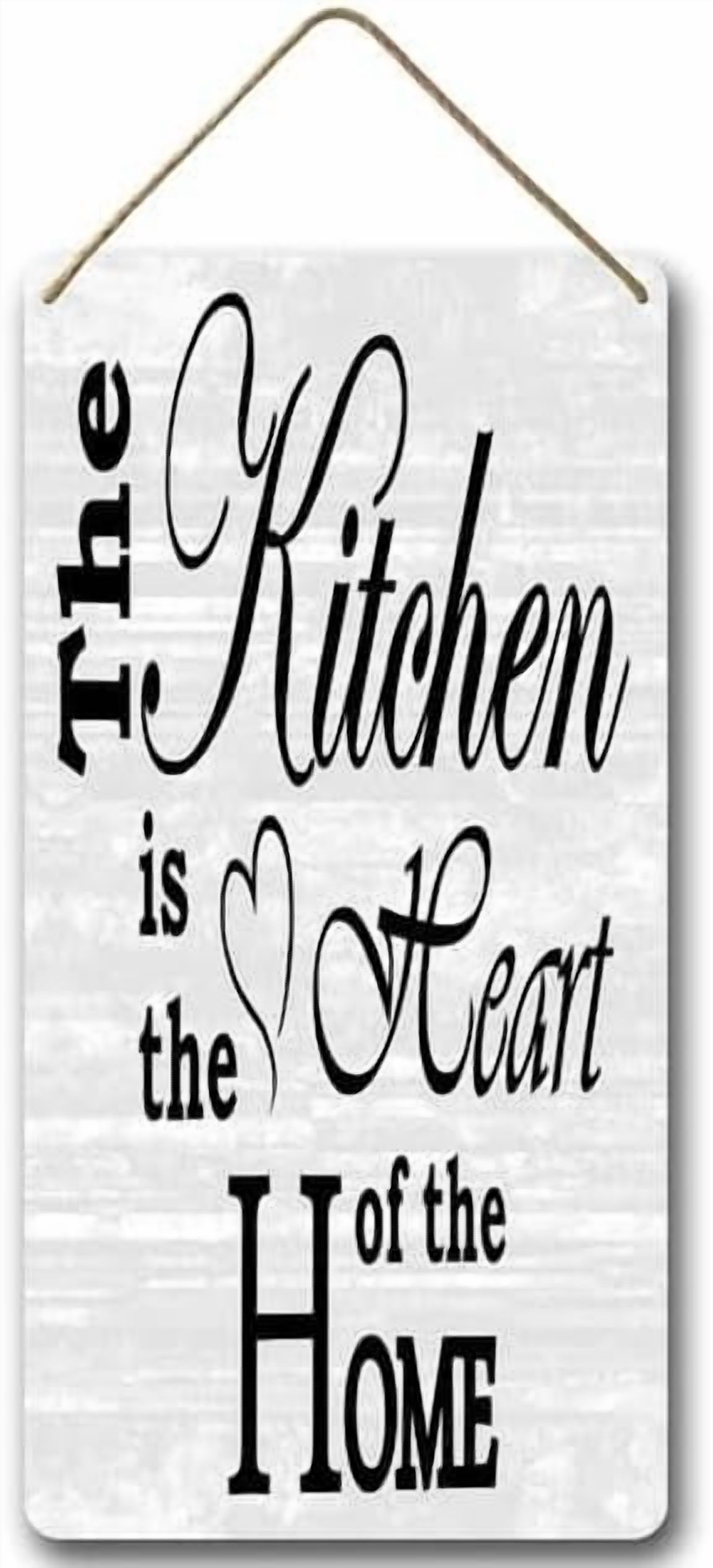 6x12 IN The Kitchen is The Heart of The Home,Rustic Wall Art Kitchen ...