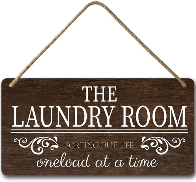 6x12 IN The Laundry Room Sorting Out Life Wall Laundry Room Door Sign ...