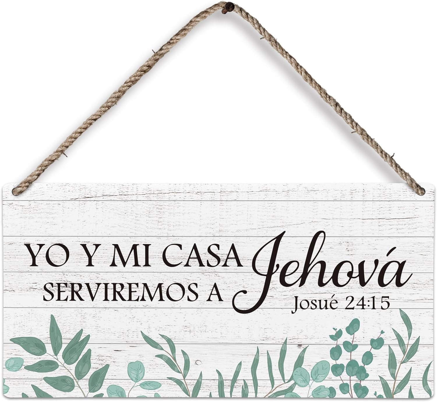 6x12 Inch Christian Spanish Wood Plaque Sign, Christian Wall Decor ...