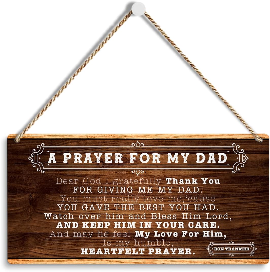 6x12 Inch Dad Gifts, Christian Religious Gifts For Dad Wall Decor, A ...