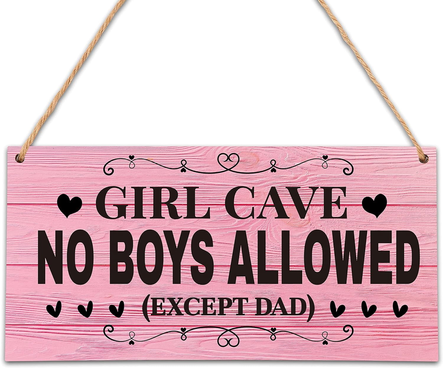 6x12 Inch Decorative Signage, Pink Girl Cave Wood Sign,Wall Decor, Gift ...