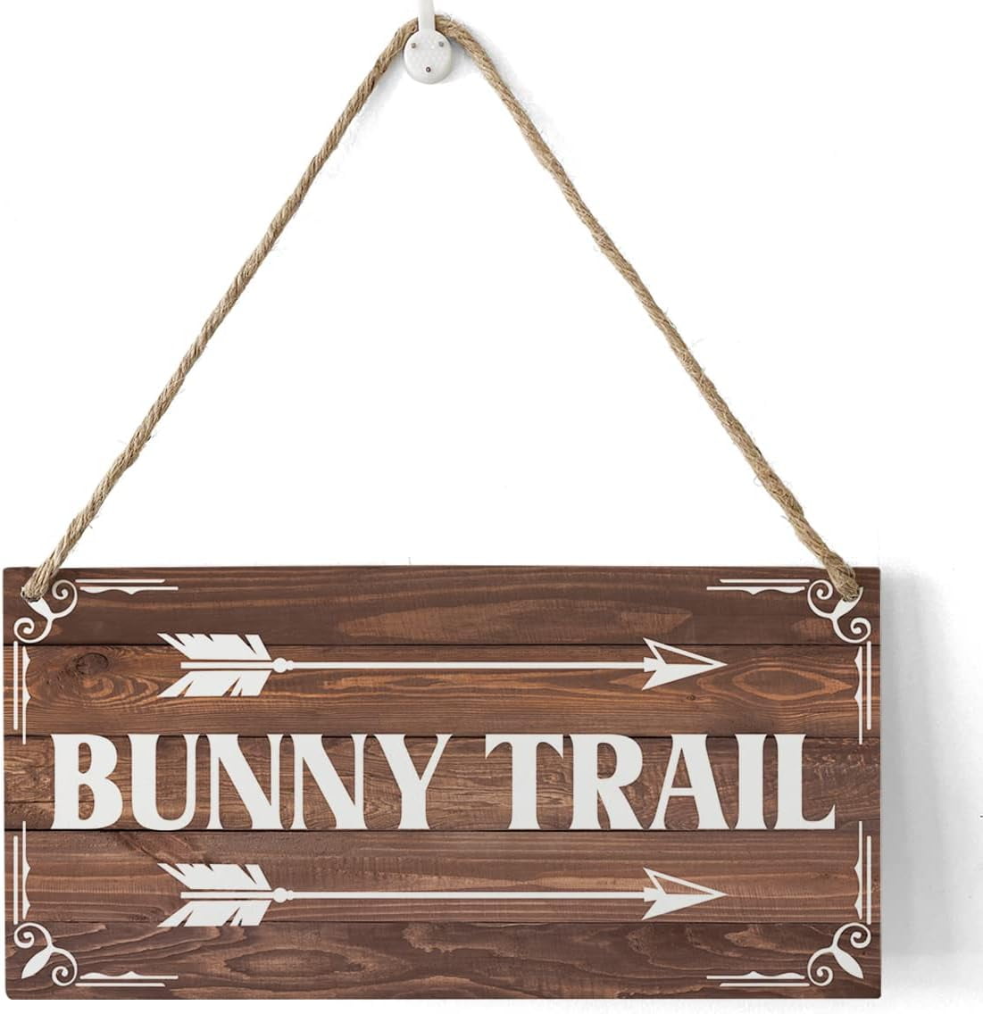 6x12 Inch Farmhouse Easter Bunny Wooden Sign Wall Decor Rustic Bunny ...