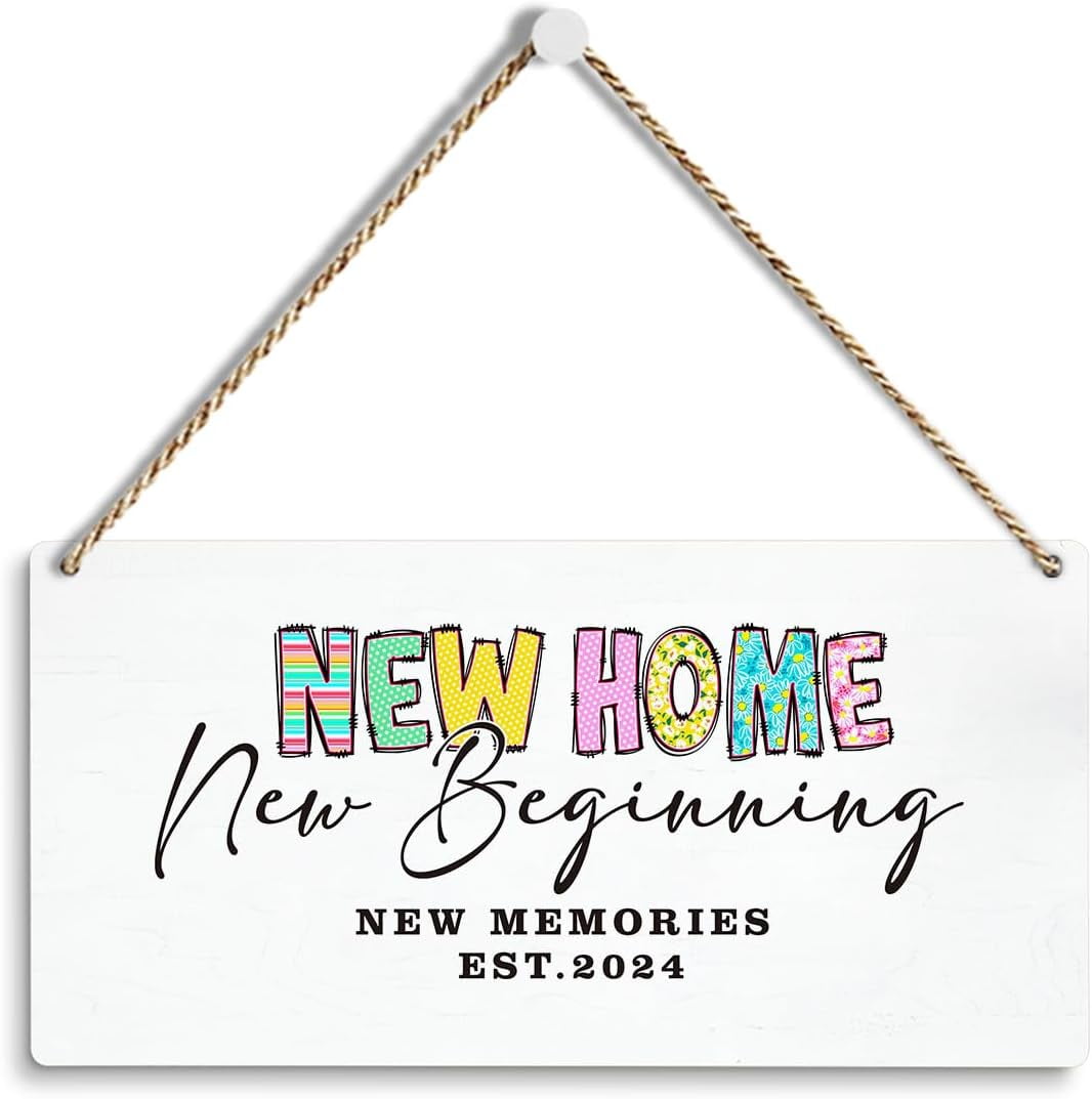 6x12 Inch Funny 2024 Housewarming House Warming Gifts New Home, New ...