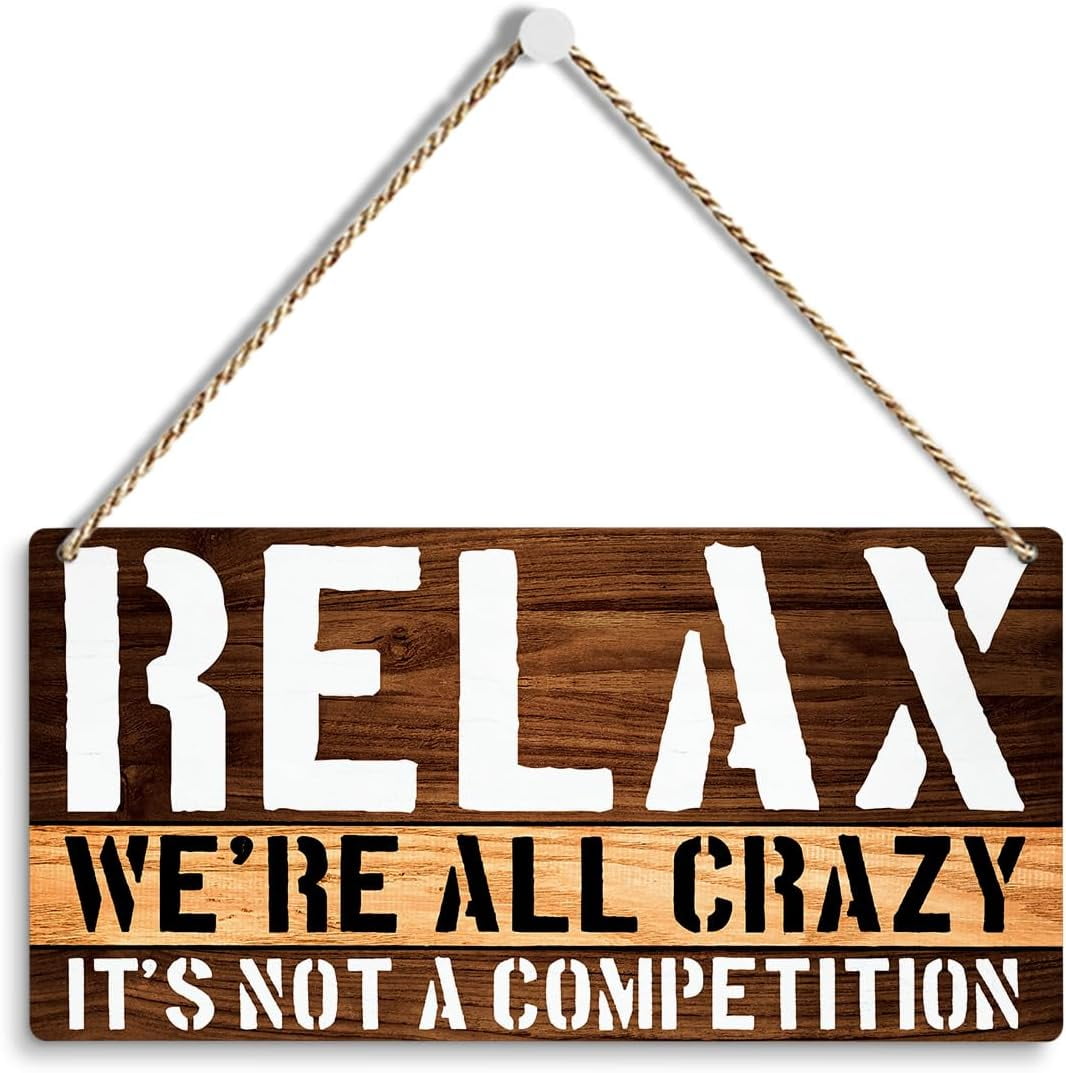 6x12 Inch Funny Family Sign Wall Decor For Home Room, Farmhouse Door ...