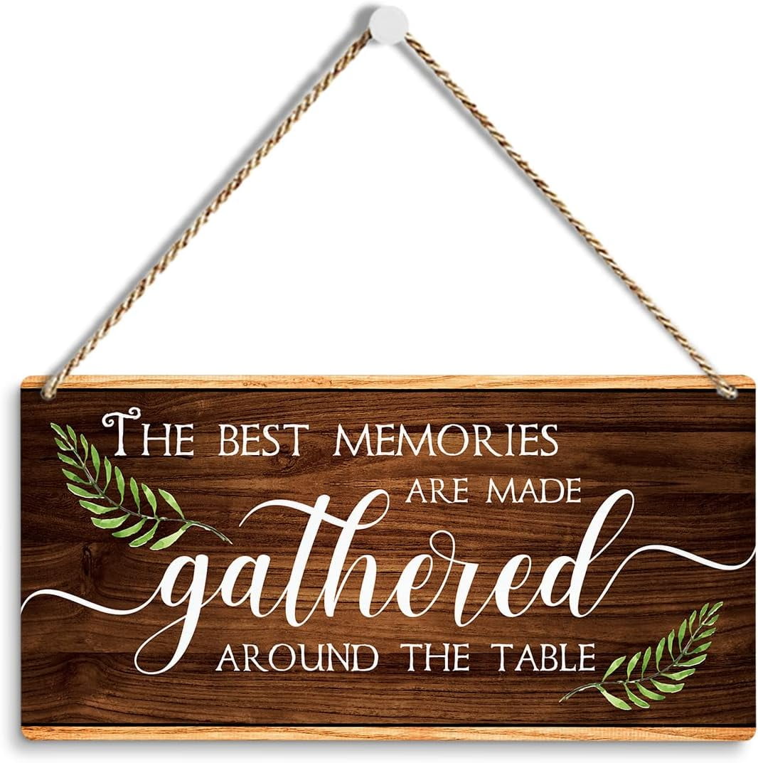 6x12 Inch Gather Signs For Home Decor, Farmhouse Gather Wall Decor ...