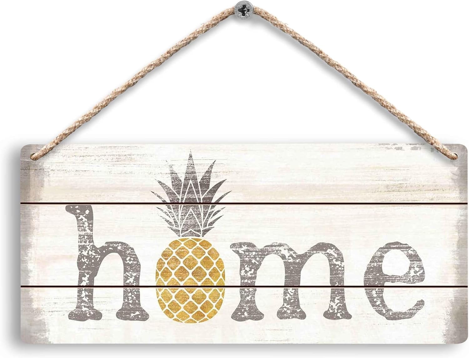 6x12 Inch Home Sign Pineapple Hanging Wooden Signs, Vintage Pineapple ...