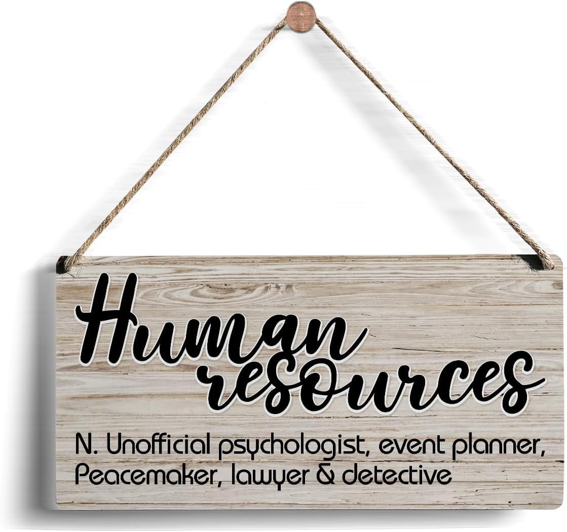 6x12 Inch Human Resources Office Decor Farmhouse Wall Hanging Decor For ...