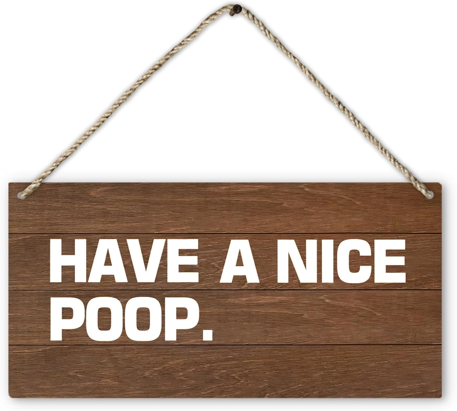 6x12 Inch Have A Nice Poop Bathroom Bath Wood Plaque Sign Hanging Door ...