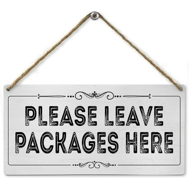 Package Delivery Sign, Please Place Packages in The Box On Porch ...