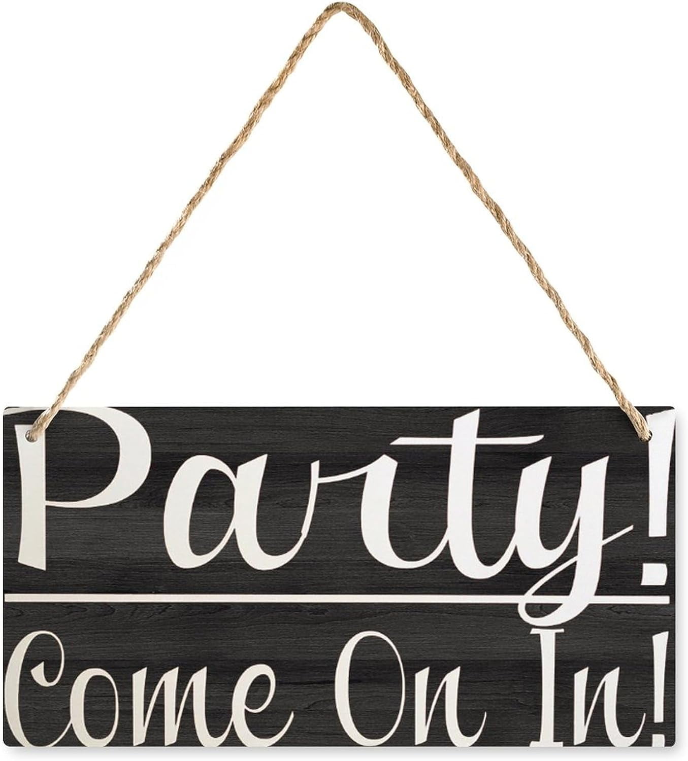 6x12 Inch Party Come On In Wood Sign Door Decorations Hanging Farmhouse ...