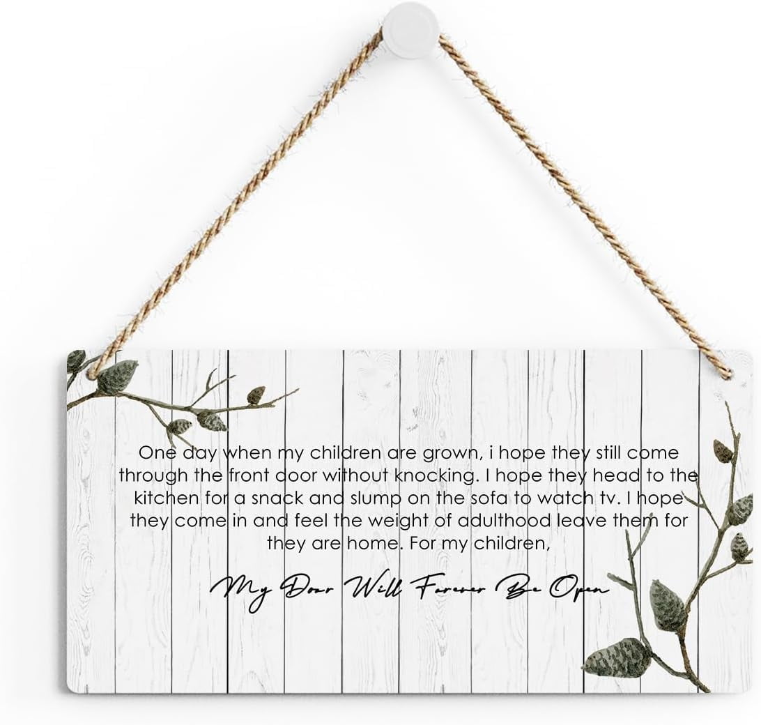 6x12 Inch Rustic Family Quote Wood Decor Sign, One Day When My Children ...