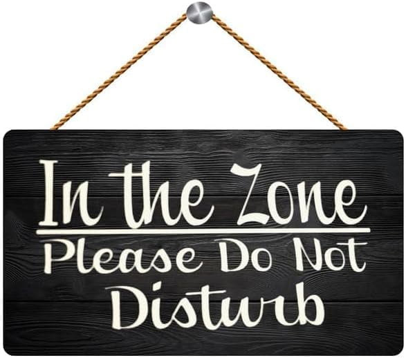 6x12 Inch Wood Family Signs Wall Decor In The Zone Please Do Not ...