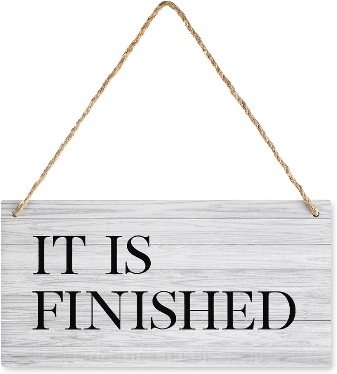 6x12 Inch Wood Hanging Decor Sign It Is Finished Wood Signs Family Wall Decor Farmhouse Decor ...