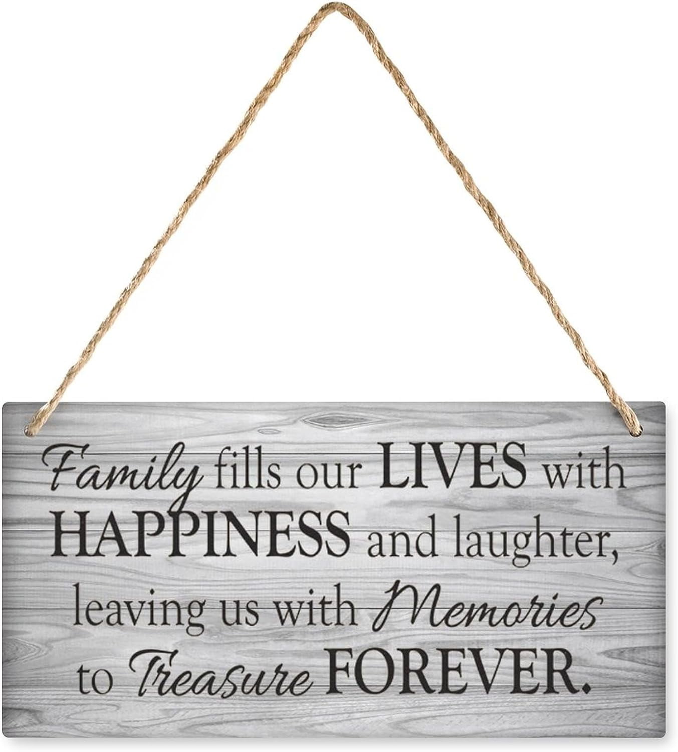 6x12 Inch Wooden Hanging Sign Plaque Family Fills Our Lives With ...