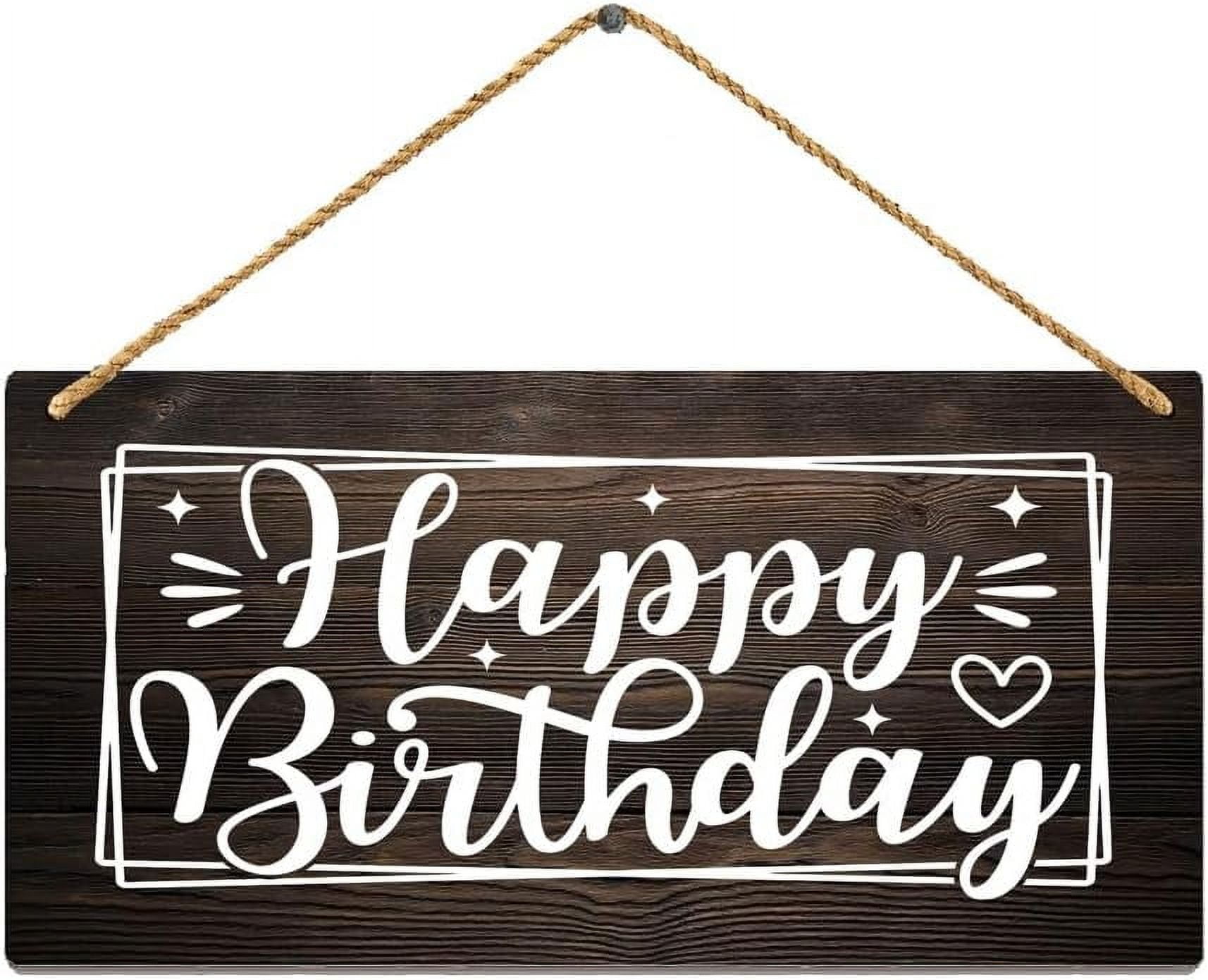 6x12 Inch Wooden Sign Room Decorations Happy Birthday Sign Birthday ...