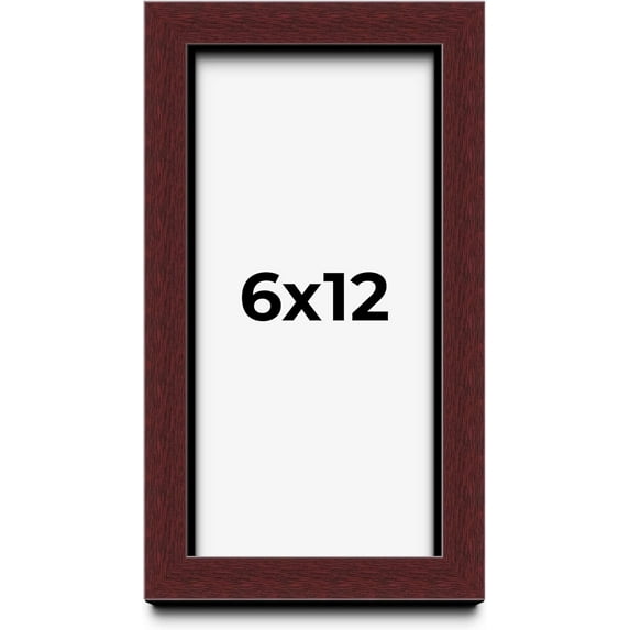 6x12 Shadow Box Brown Mahogany Finish Solid Wood Display Frame | 1.625 ...