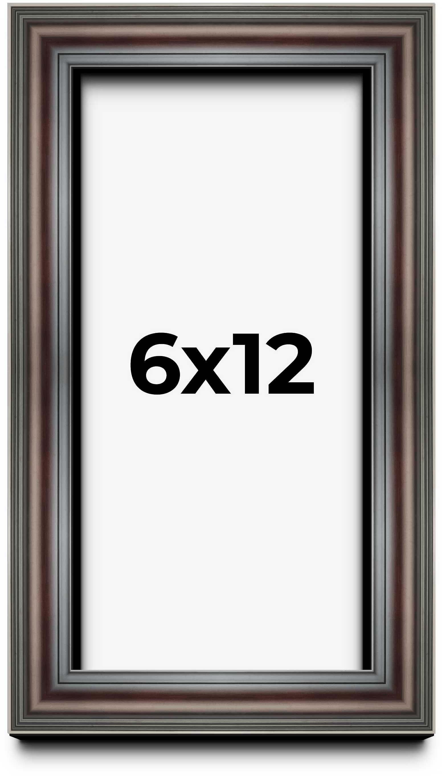 6x12 Shadow Box Frame Brown Cherry | 2.625 Inches Deep Pine Wood ...