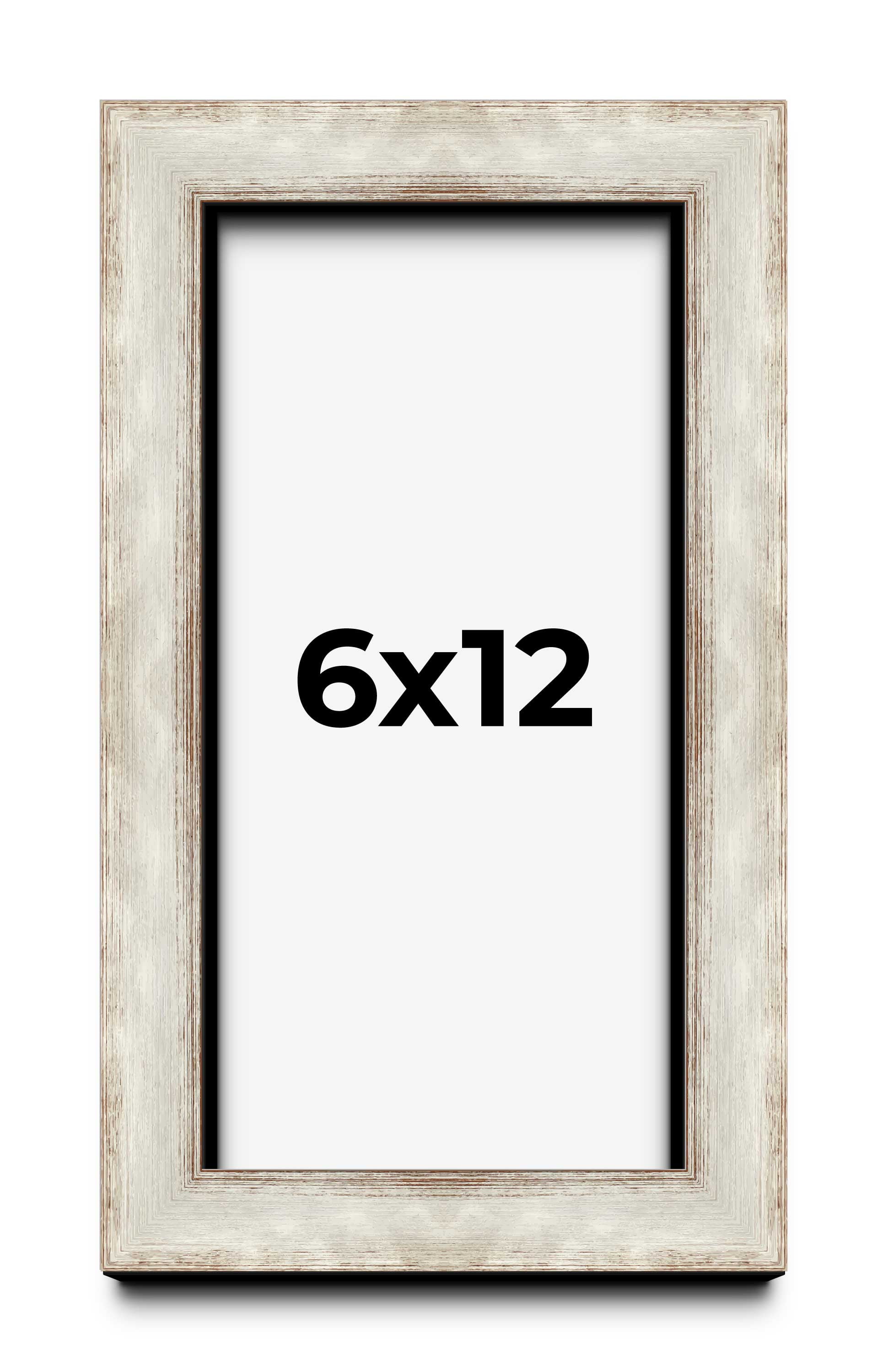 6x12 Silver Shadowbox Frame - Interior Size 6x12 by 1.5 Inches - Made ...