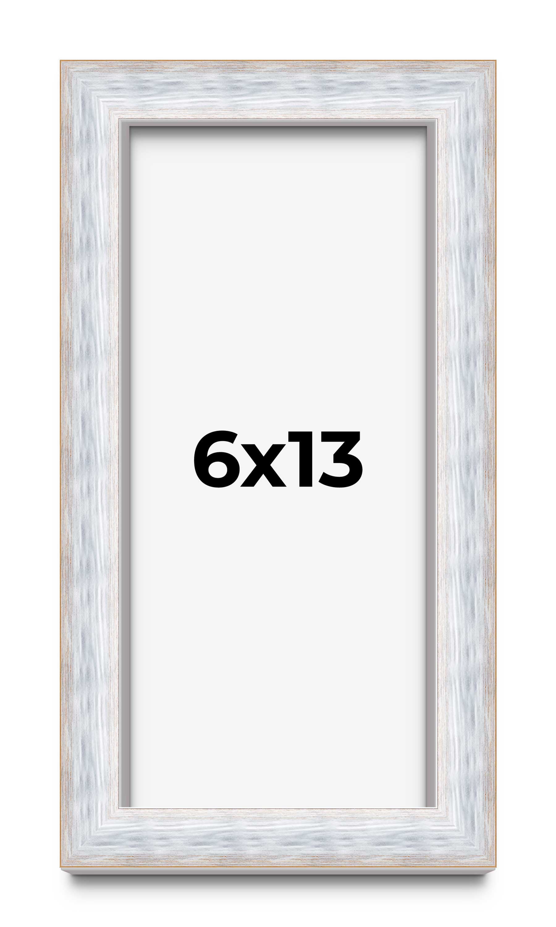 6x13 Shadow Box Frame Silver | 1.625 Inches Deep Real Wood Contemporary ...