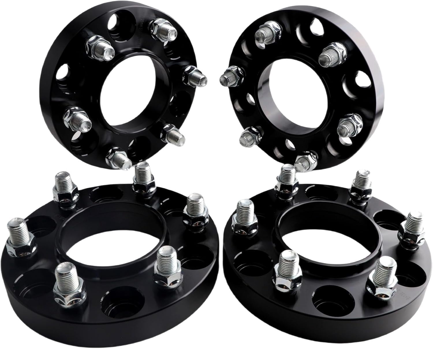6x135 Hubcentric Wheel Spacers with M14x1.5 Studs 87.1mm Bore 1.25 ...