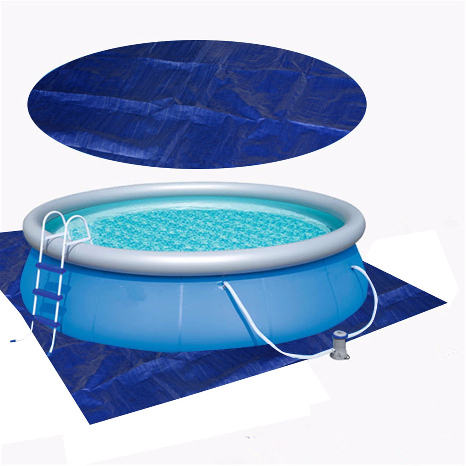 6x13ft Blue Rectangle Solar Pool Cover for Solar Heating Above Ground ...