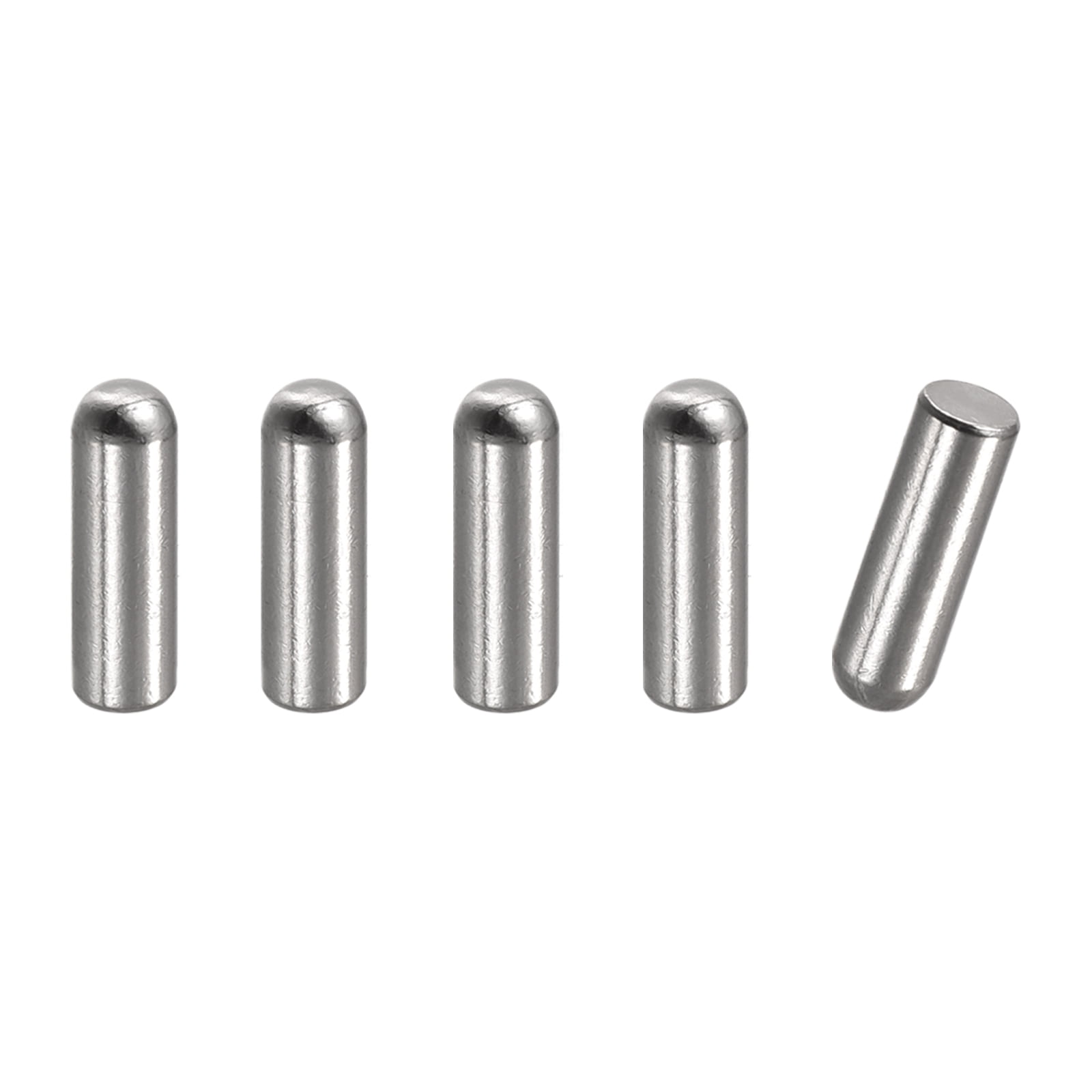 6x15mm Dowel Pins, 5pcs 304 Stainless Steel Round Head Flat Chamfered ...