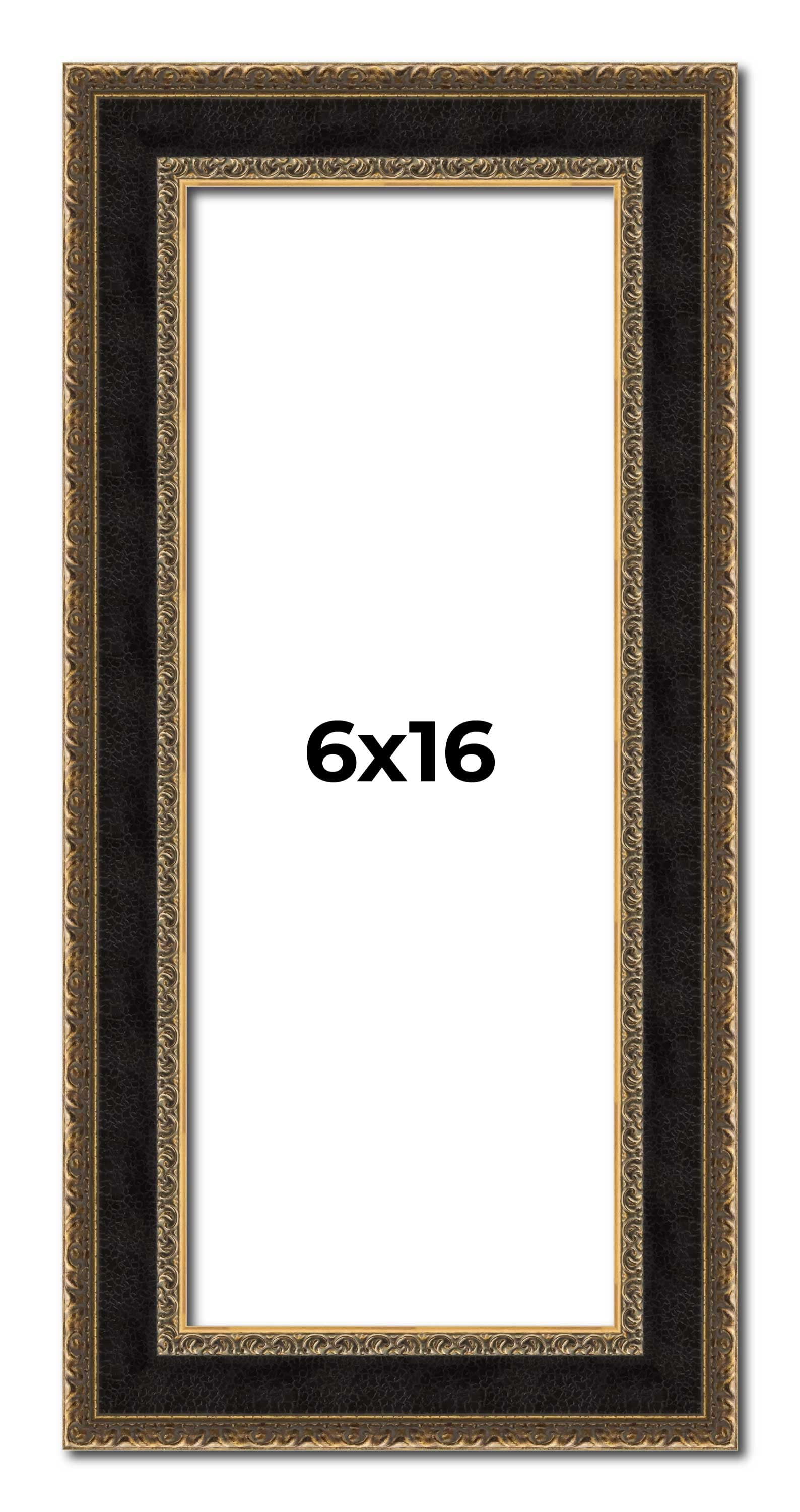 6x16 Frame Gold Antique Vintage Sold Wood Picture Frame | 1.75 Inch ...