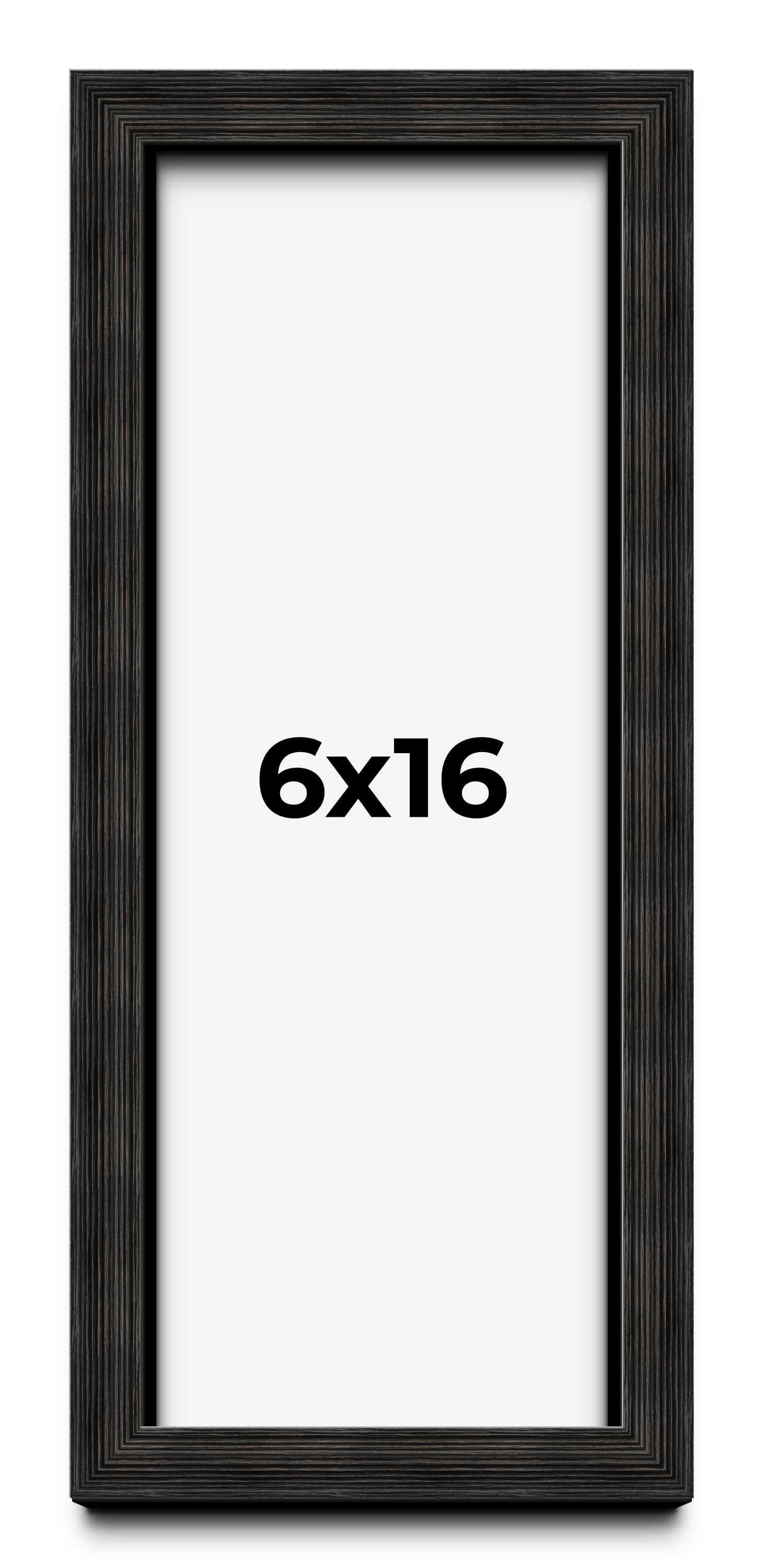 6x16 Shadow Box Black Rustic Barnwood Display Frame | 1.125 Inch Deep ...