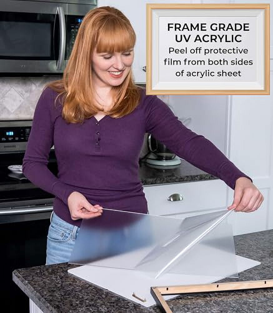 6x17 Frame Distressed Barnwood Picture Frame, Rustic Farmhouse Photo ...