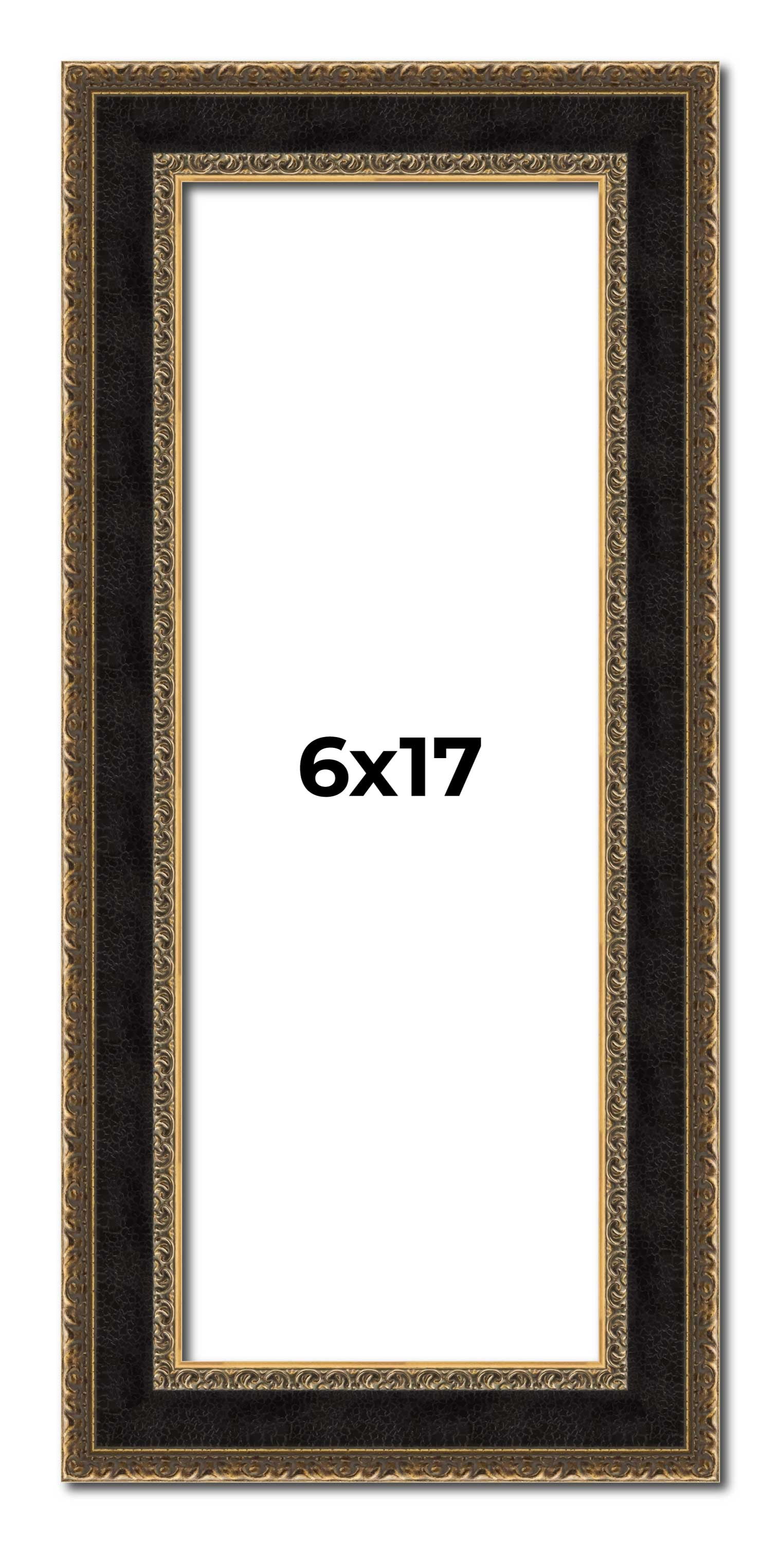 6x17 Frame Gold Antique Vintage Sold Wood Picture Frame | 1.75 Inch ...