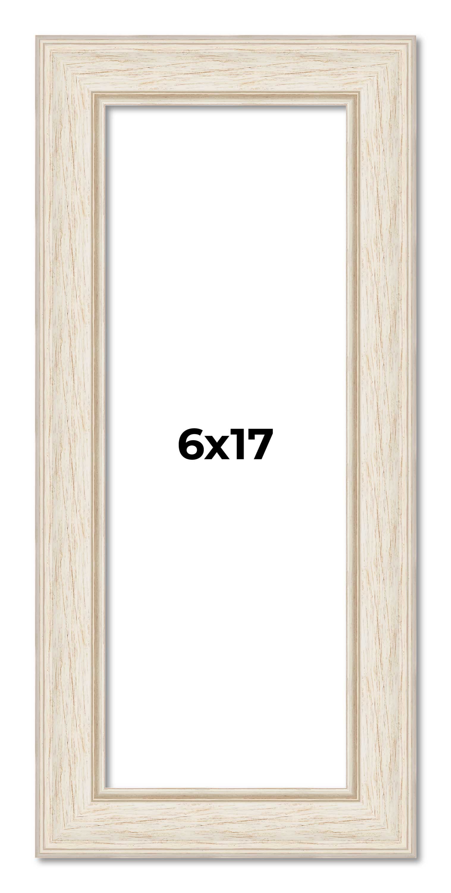 6x17 Frame White Real Wood Picture Frame Width 1.75 inches | Interior ...