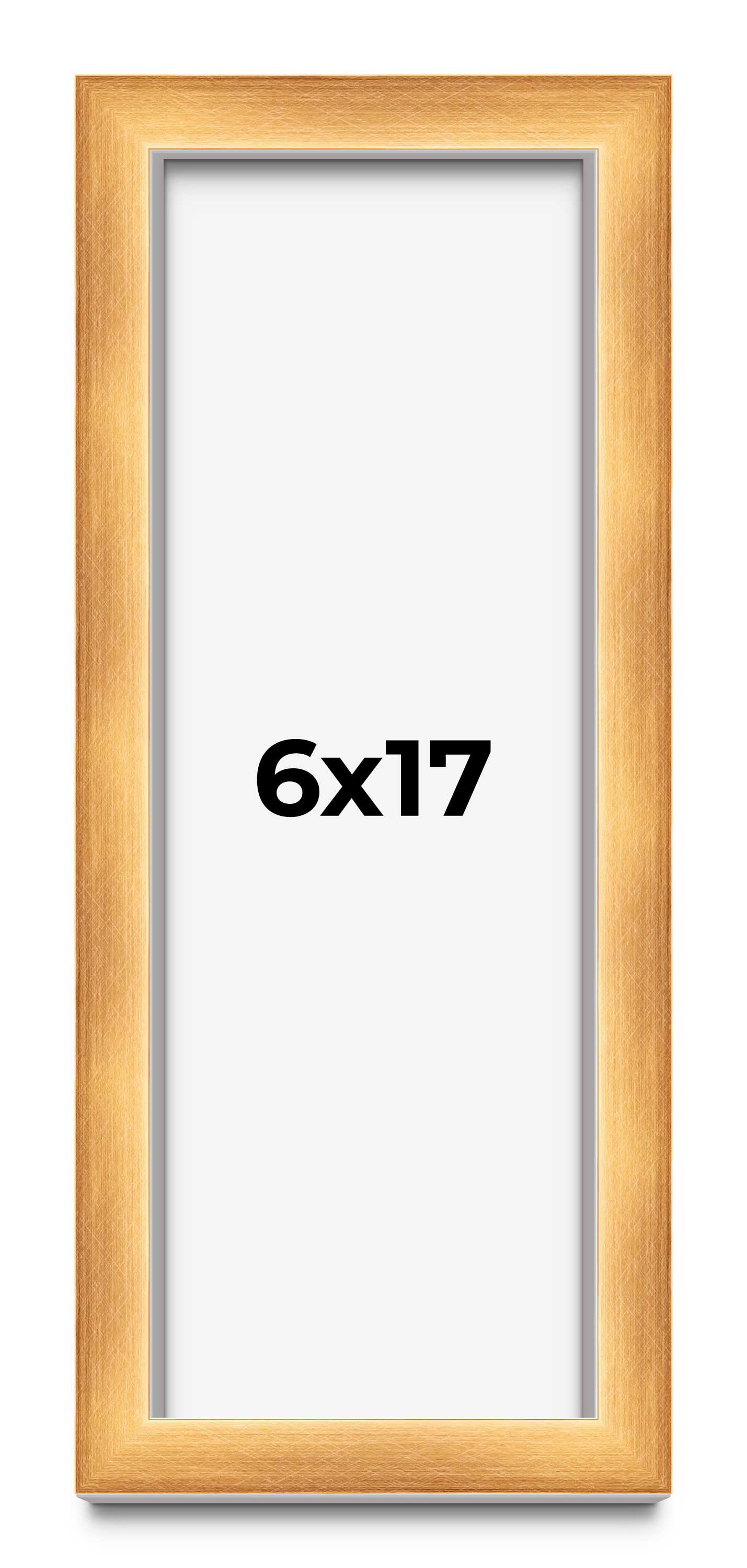 6x17 Shadow Box Bronze Cross-Brushed Display Frame | 1.625 Inches Deep ...