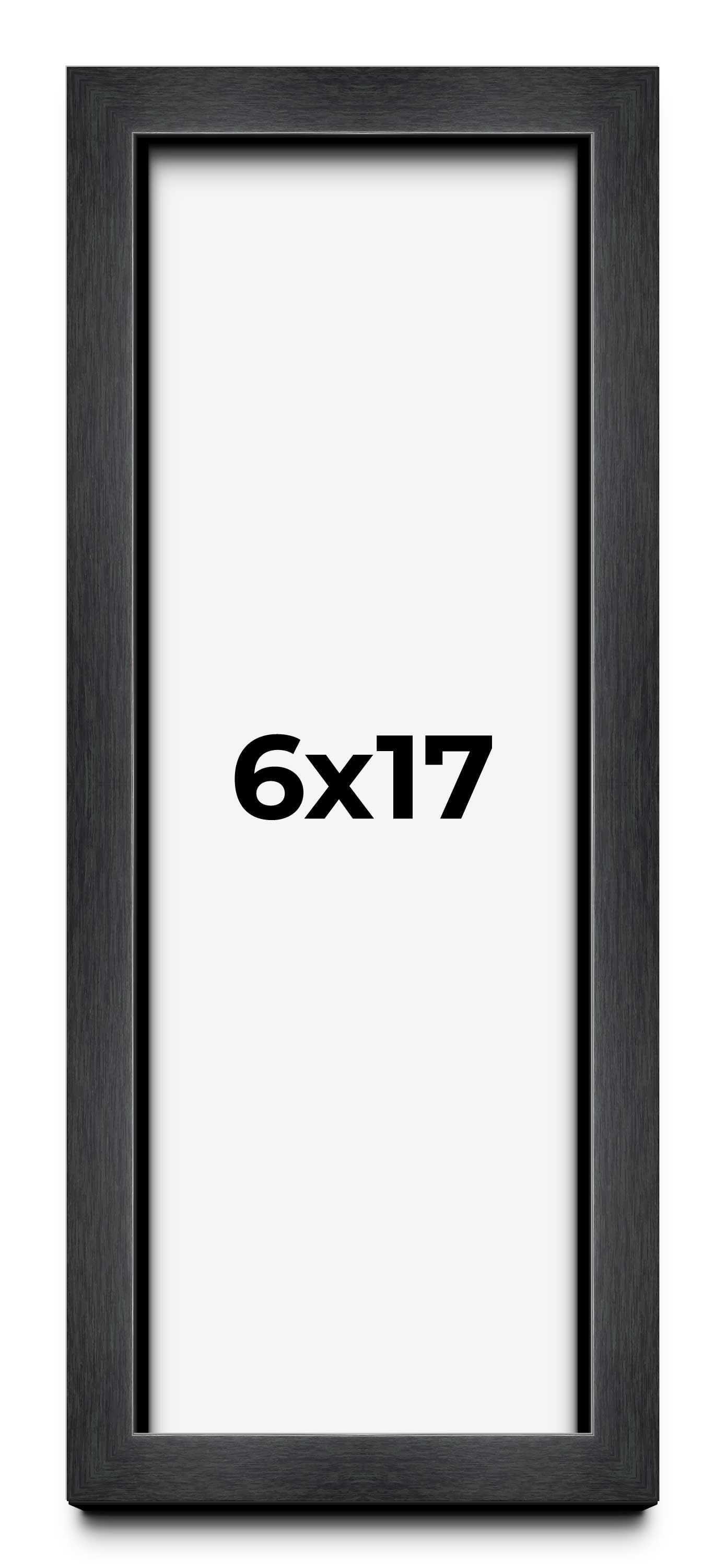 6x17 Shadow Box Frame Grey Charcoal Black | 0.875 Inches Deep | Solid ...