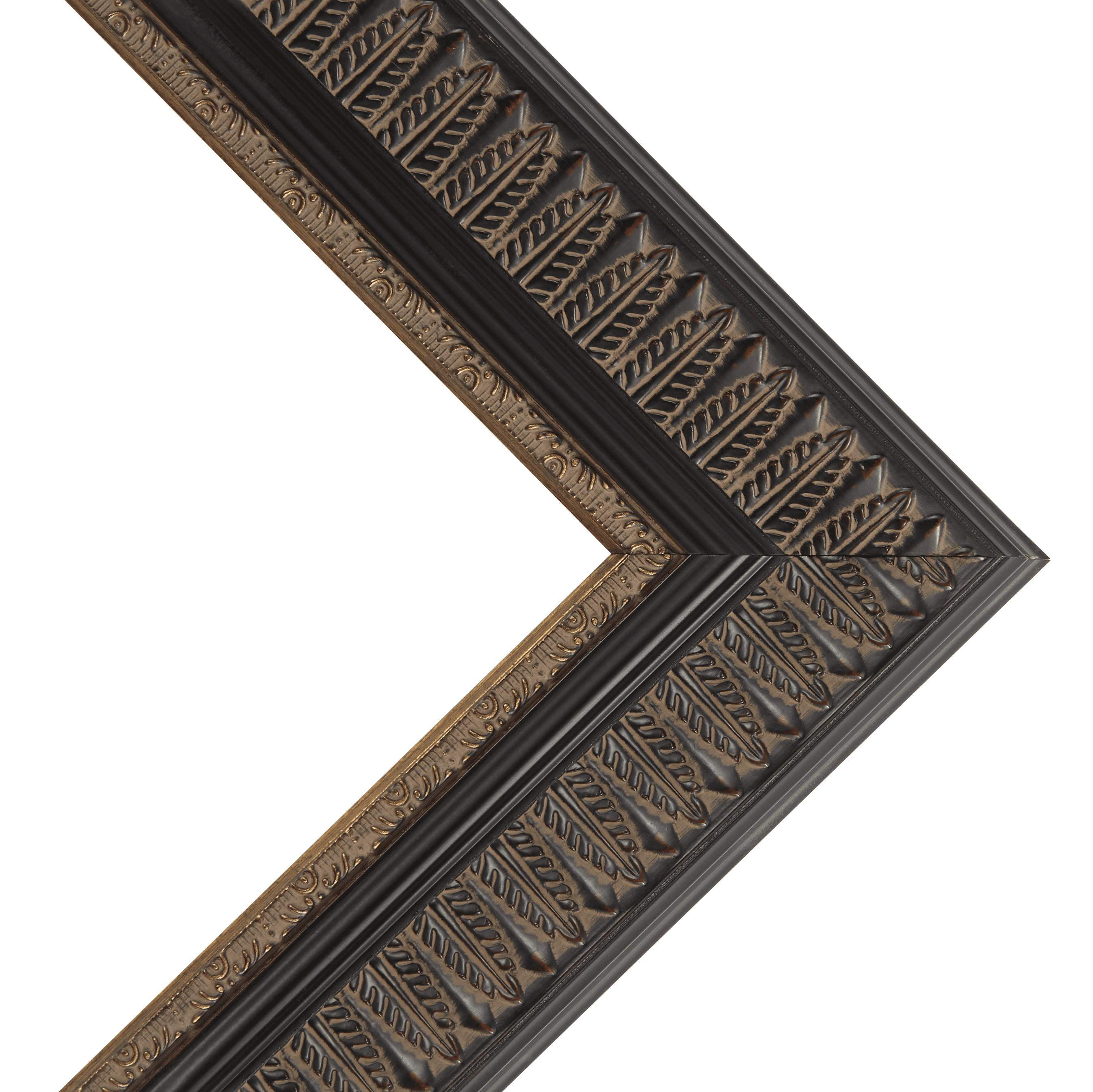 6x18 Museum Brown Picture Frame - UV Acrylic, Foam Board Backing ...