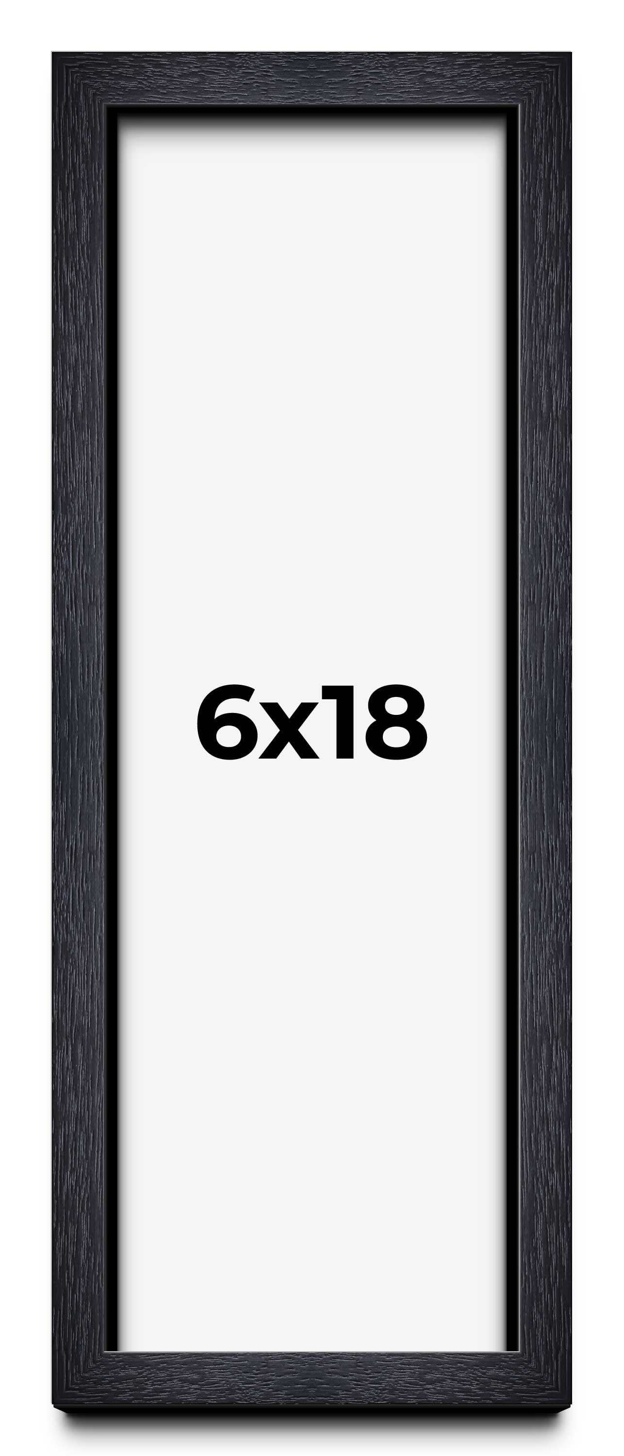 6x18 Shadow Box Frame Black | 1 Inches Deep Real Wood Farmhouse ...