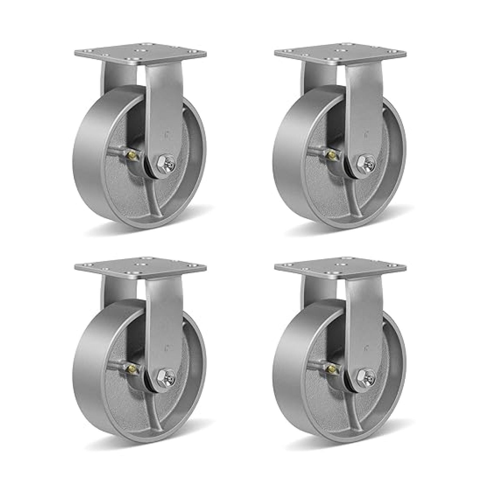 6x2 Heavy Duty Caster Steel Cast Iron Wheel - Industrial Caster Wheels ...