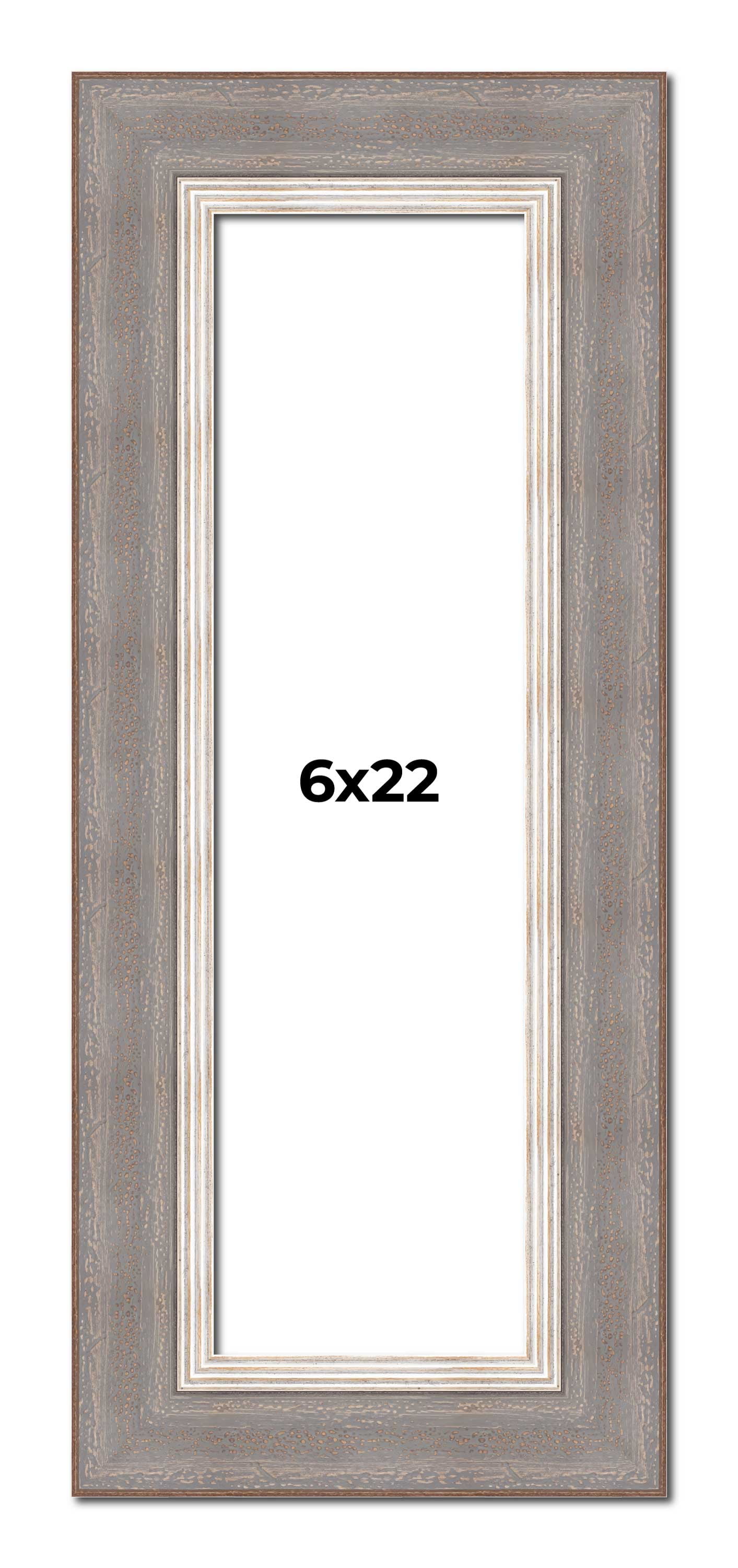 6x22 Frame Grey Real Wood Picture Frame Width 2.75 Inches | Interior ...