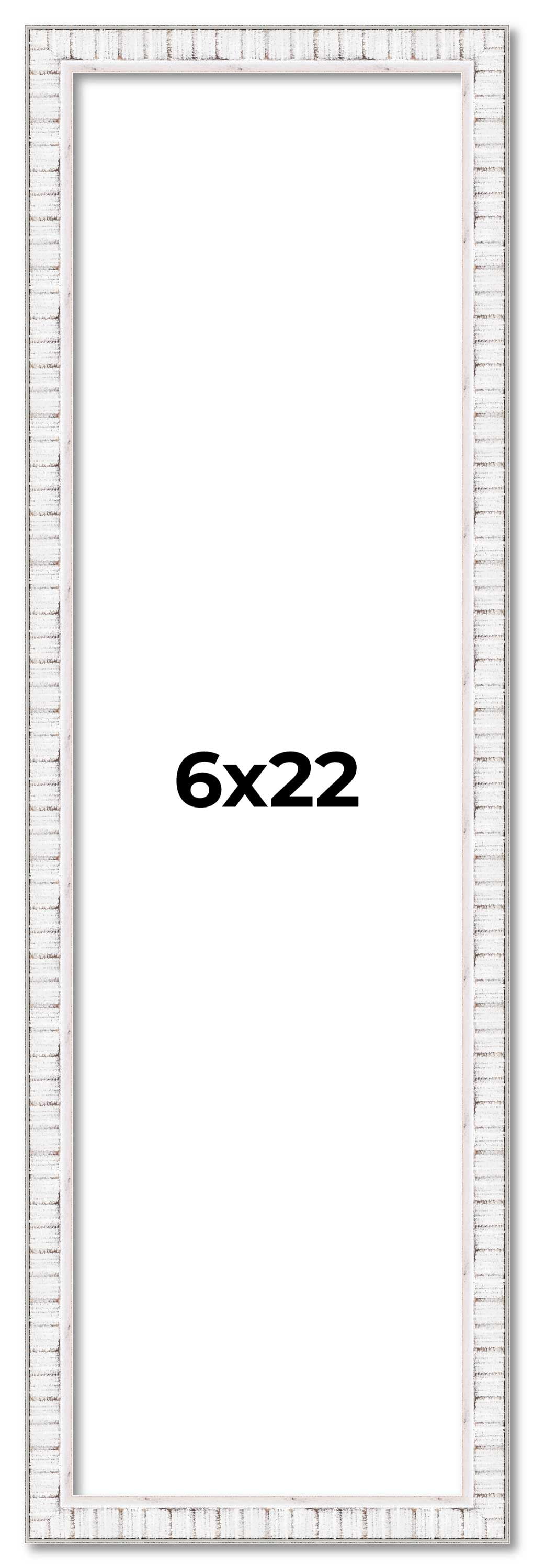 6x22 Frame White Real Wood Picture Frame Width 0.75 inches | Interior ...