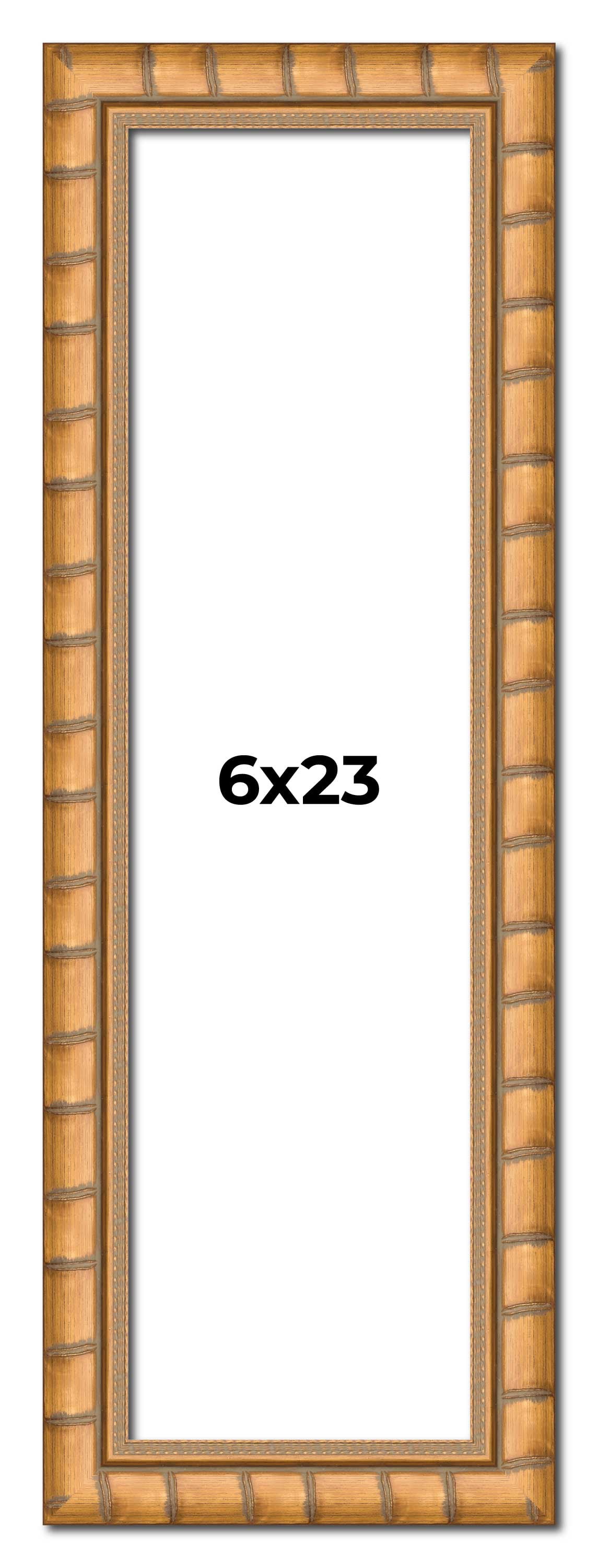 6x23 Frame Gold Real Wood Picture Frame Width 1.5 inches | Interior ...