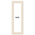 6x23 Frame White Barnwood Picture Frame Includes UV Acrylic Plexiglass ...
