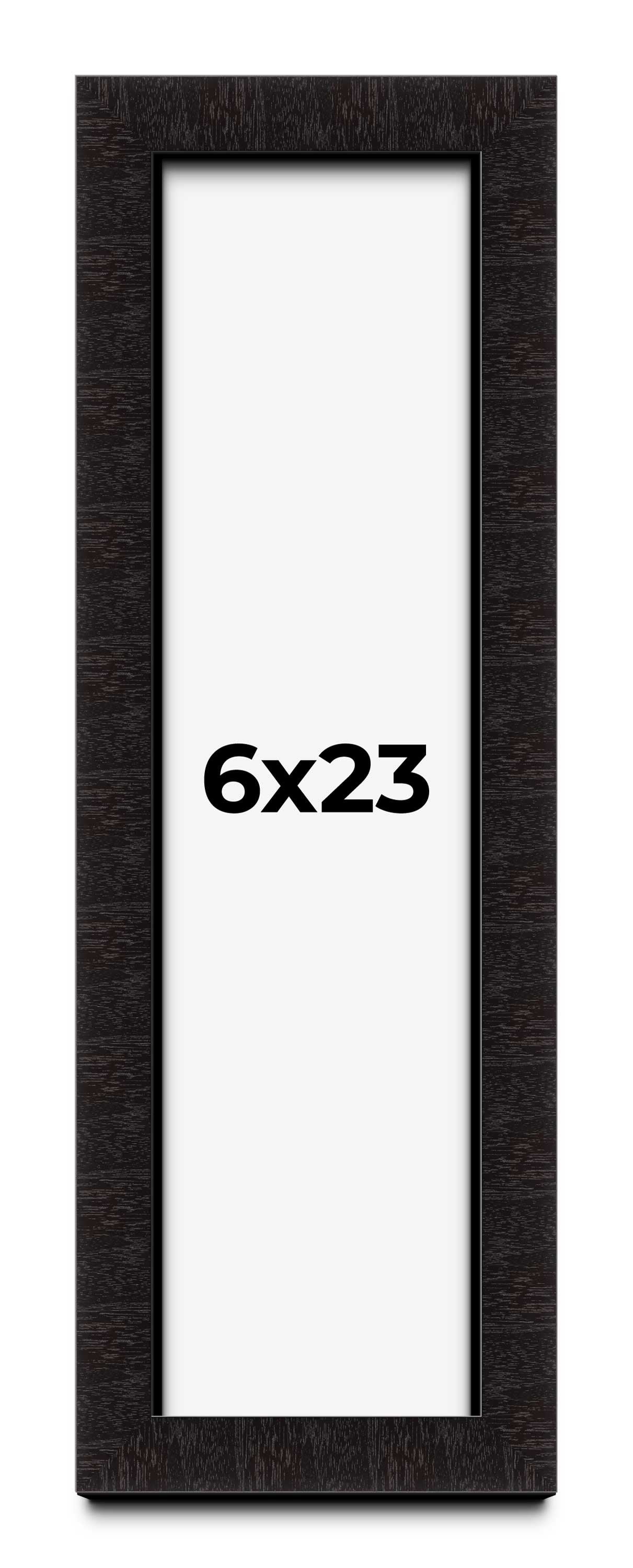 6x23 Shadow Box Black Solid Wood Display Picture Frame | 1 Inch Rabbet ...