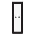 6x23 Shadow Box Black Solid Wood Display Picture Frame | 1 Inch Rabbet ...