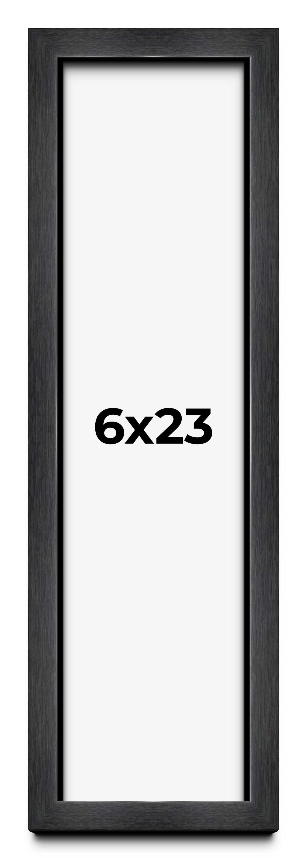 6x23 Shadow Box Frame Grey Charcoal Black | 0.875 Inches Deep | Solid ...