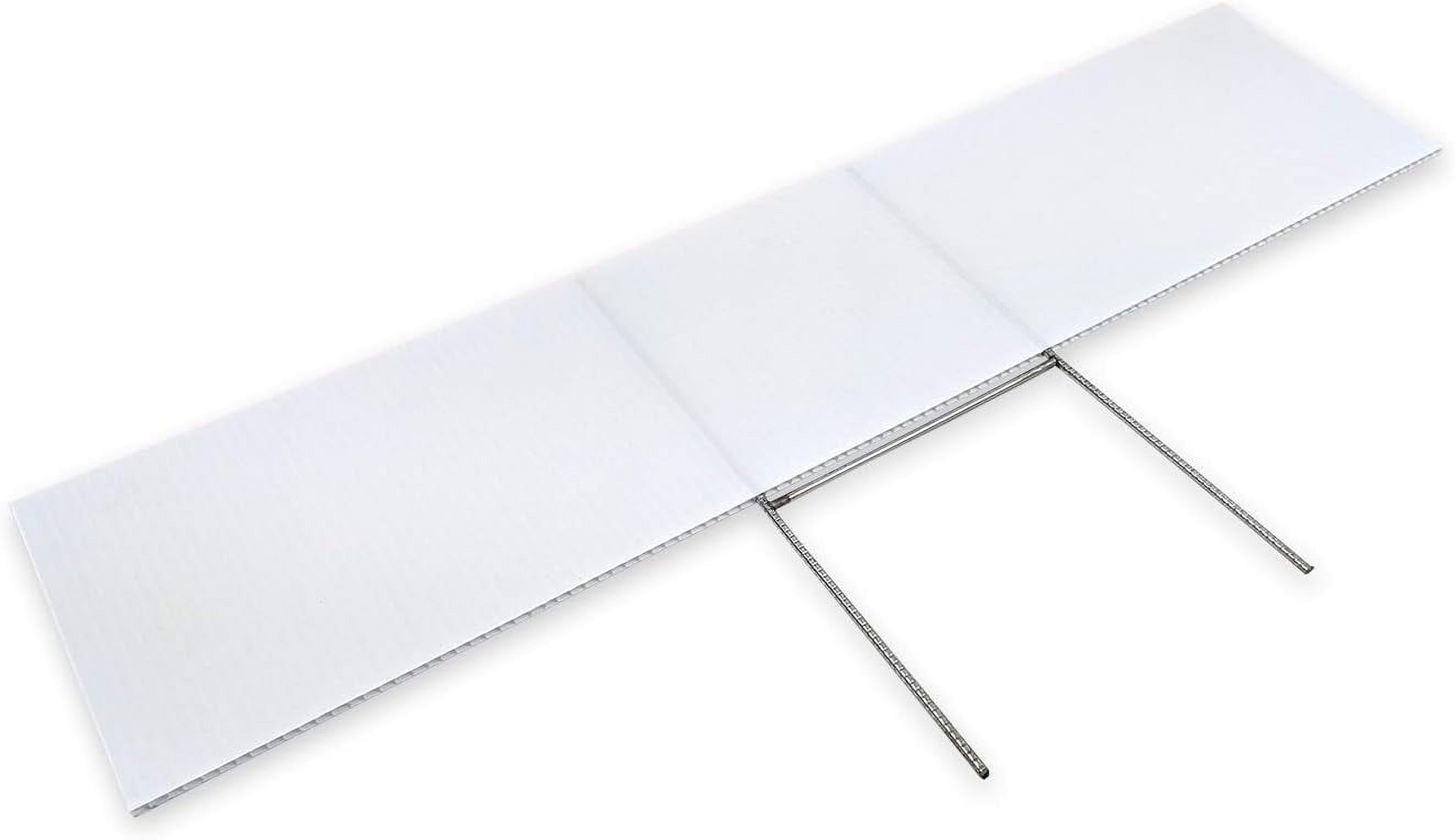 6x24 Blank Lawn Signs with 6x12 H-Stake 12 Pack Kit | Use as a Stand ...