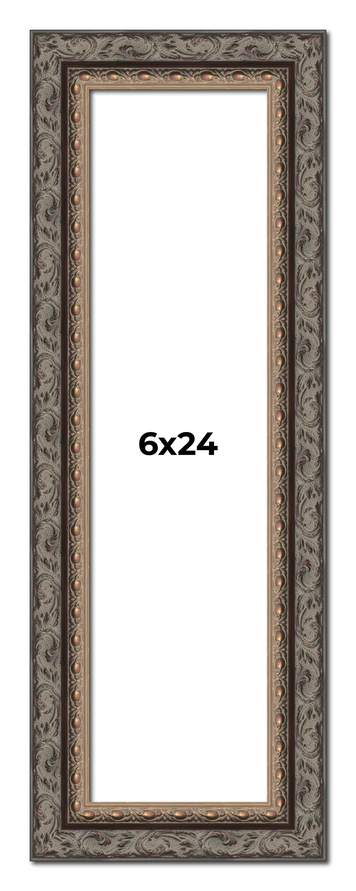 6x24 Frame Black Real Wood Picture Frame Width 2 inches | Interior ...