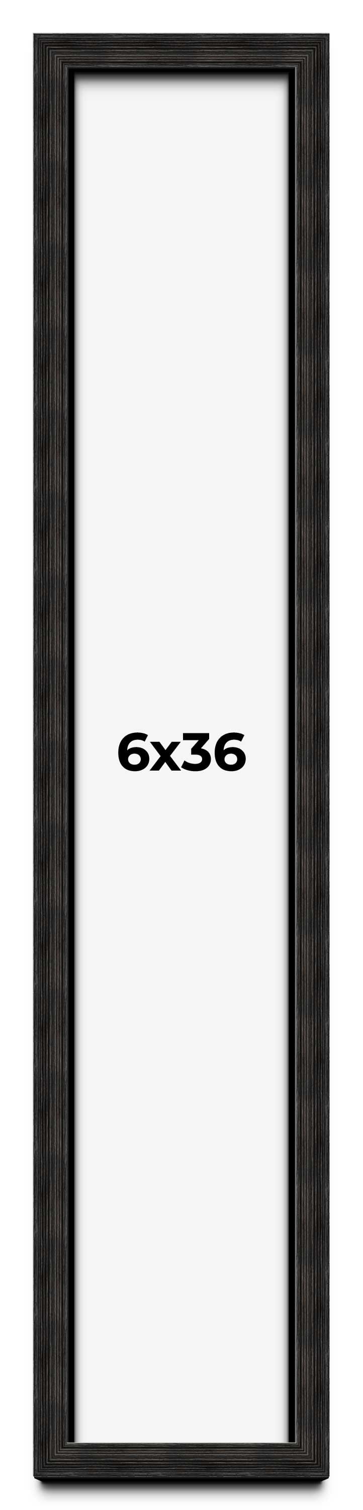 6x36 Shadow Box Black Rustic Barnwood Display Frame | 1.125 Inch Deep ...