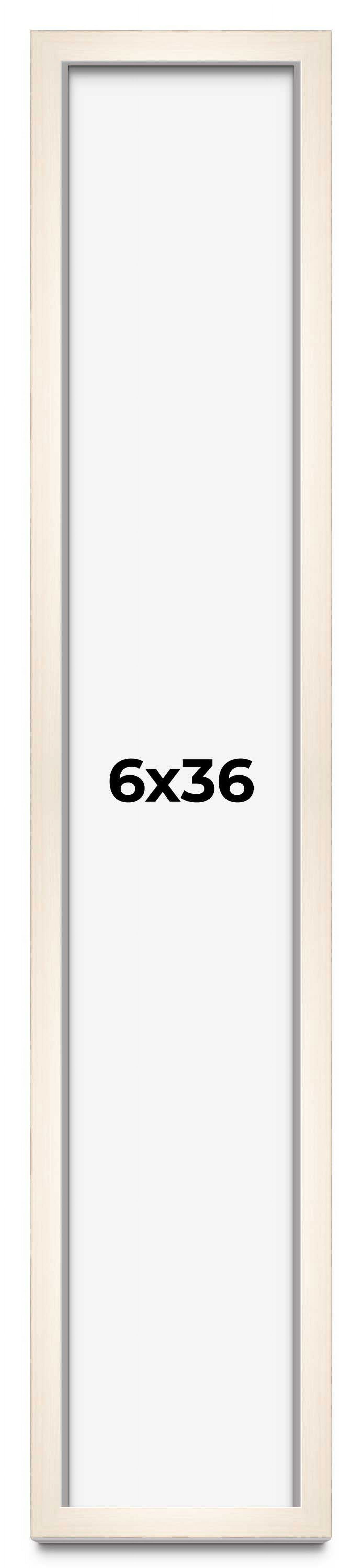 6x36 Shadow Box Cream of Wheat White Washed Display Frame | 0.875 ...